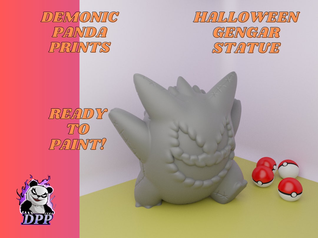 Halloween Gengar Oogie Boogie Pokemon Figure - Resin - Unpainted ...