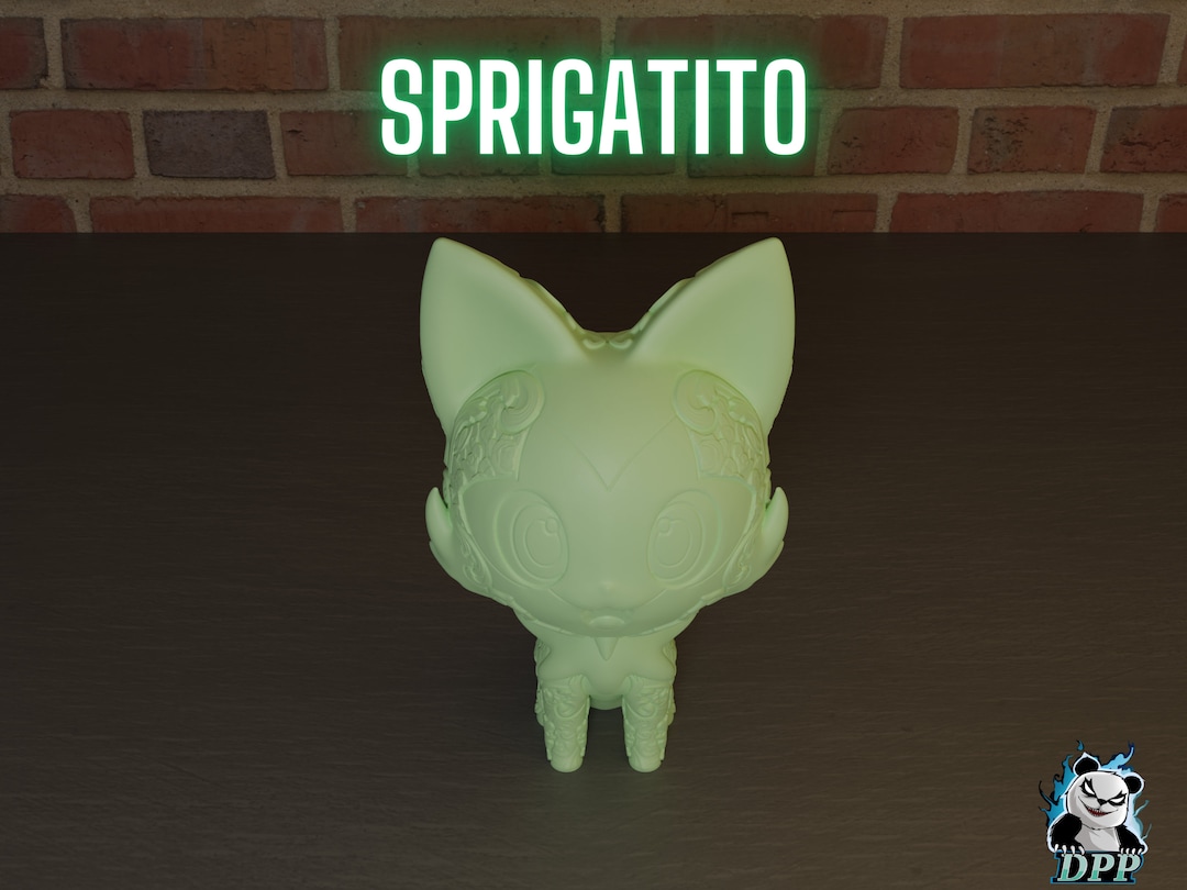 SPRIGATITO Ornamental Pokemon 3D Print Cat Grass Type Starter Gift for ...