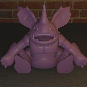 Nidoking articulado / Pokemon Gen 1 / Regalo para jugadores ...