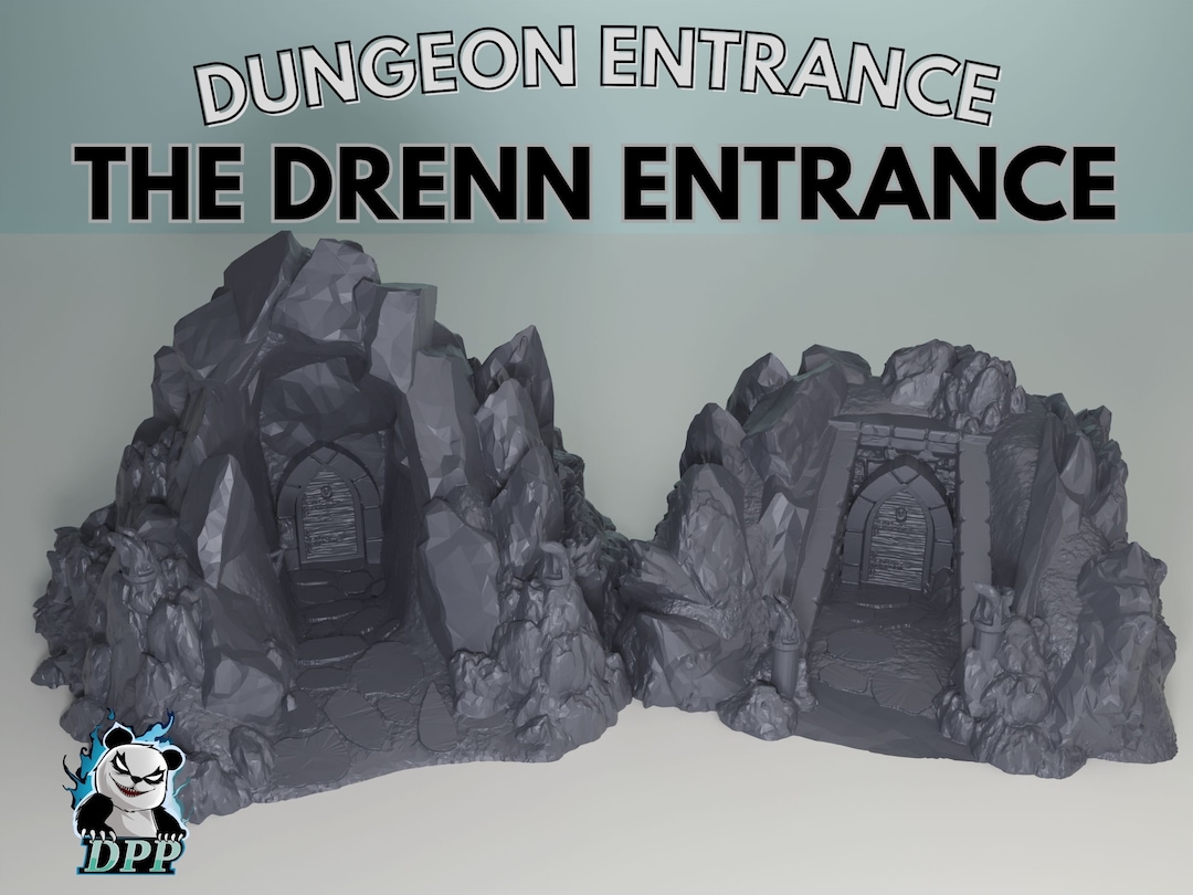 28mm the Drenn Entrance - Dungeon Entrance DND Miniature Terrain for ...