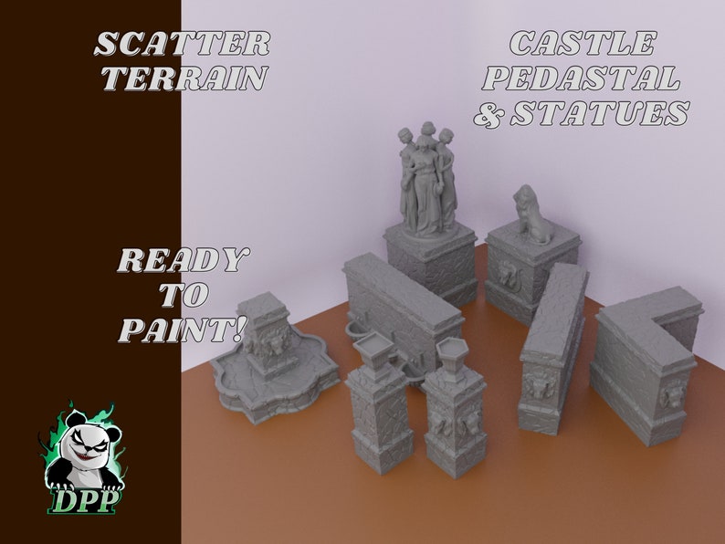 28mm Scatter Castle Pedastal Statues Tabletop RPG Games - Etsy