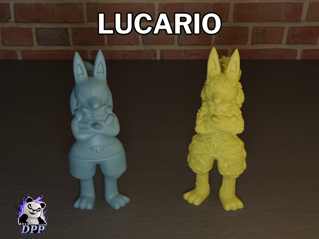 LUCARIO Ornamental | Pokemon PLA 3D Print | Multiple Colours and Size ...