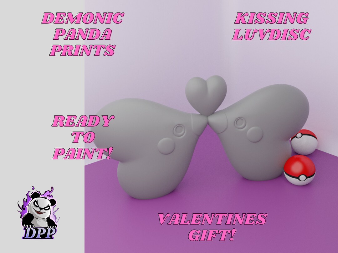 Kissing Luvdisc - Pokemon Figure - Resin - Unpainted - Gift for Gamers ...