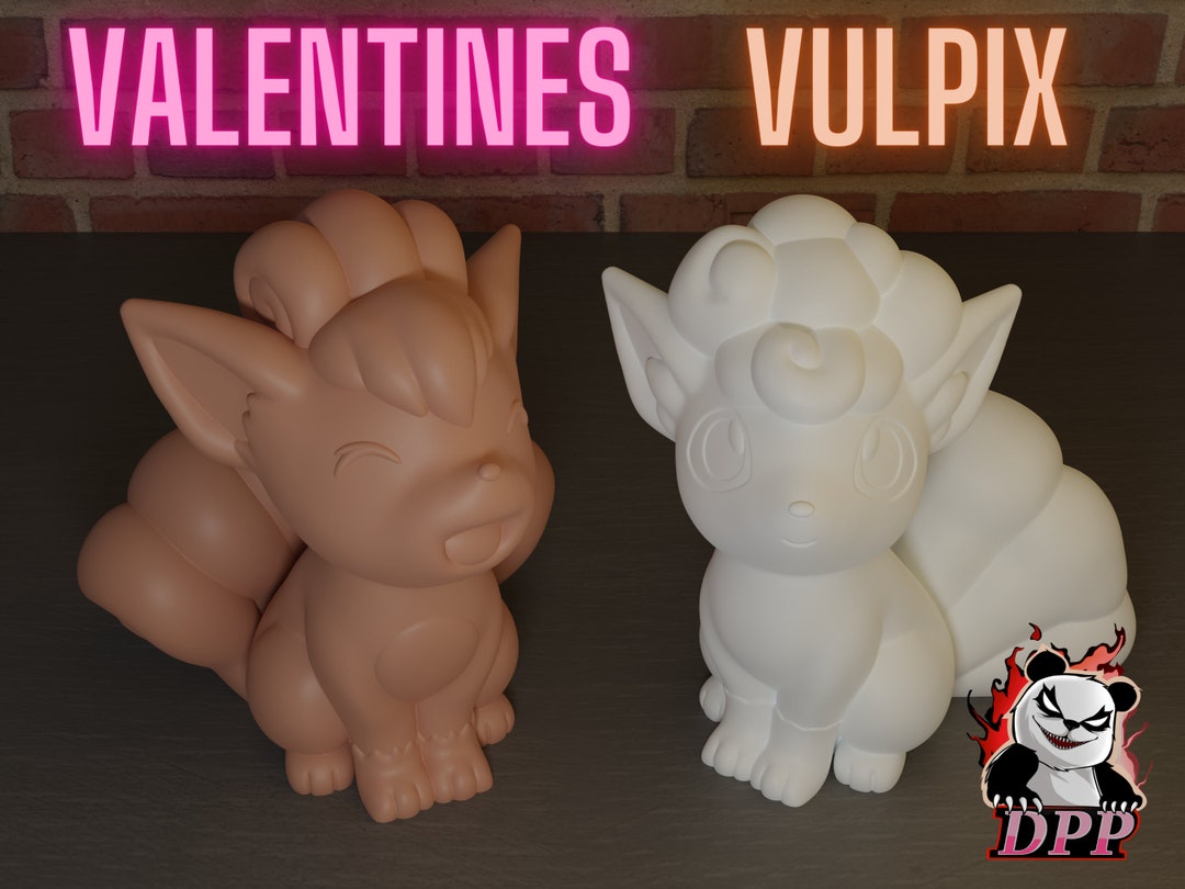 Valentines Day Vulpix and Alolan Vulpix | Pokemon 3D PLA Print ...