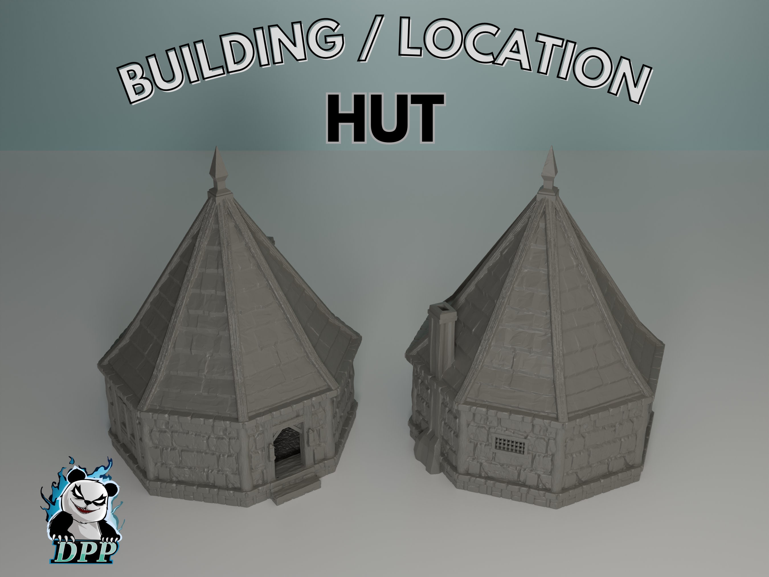 28mm Small Hut - One Story Small Hut DND Miniature Terrain for Dungeons ...