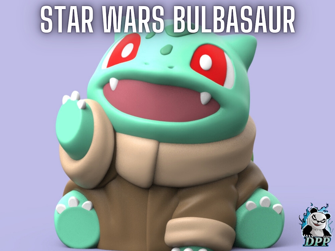 Baby Yoda BULBASAUR Pokémon Star Wars Crossover | Pokémon Gen 1 | Jedi ...