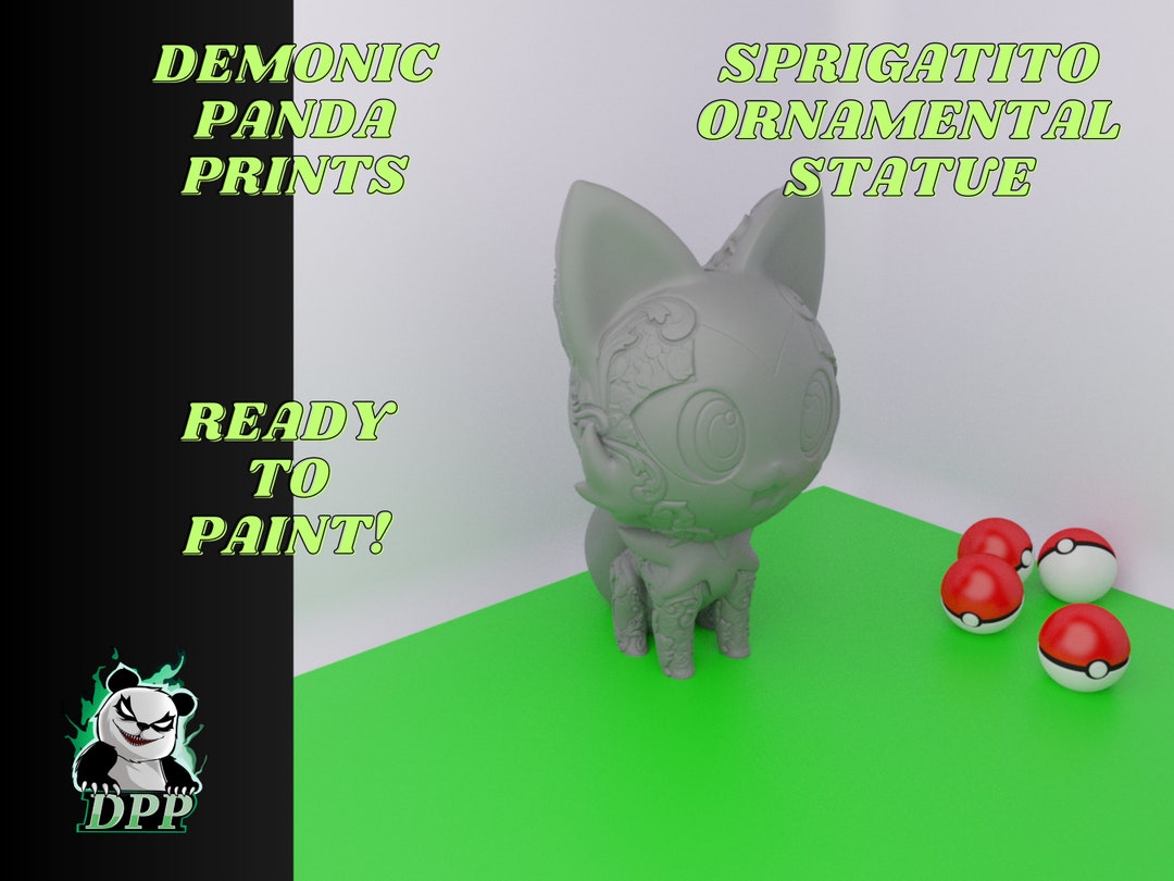 Sprigatito Pokemon Figure Resin Unpainted Original and Ornamental Style ...
