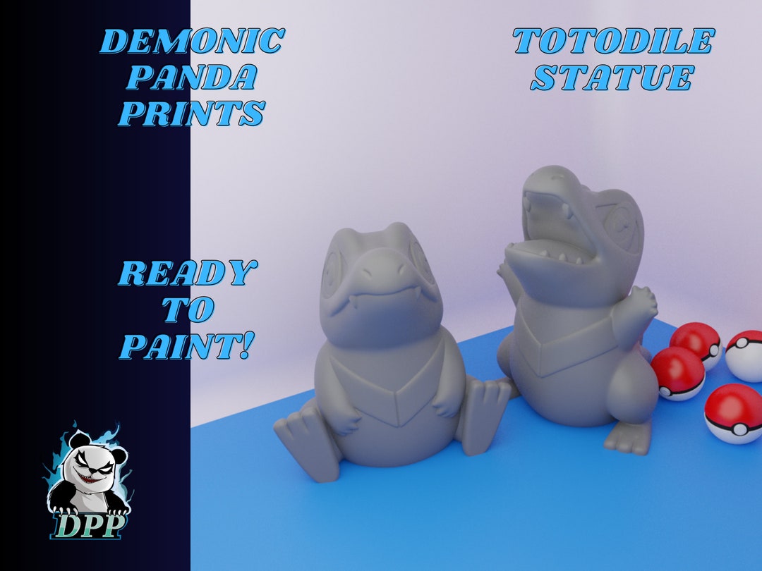 Totodile Pokemon Figure - Do It Yourself - Resin - Unpainted - Cute ...