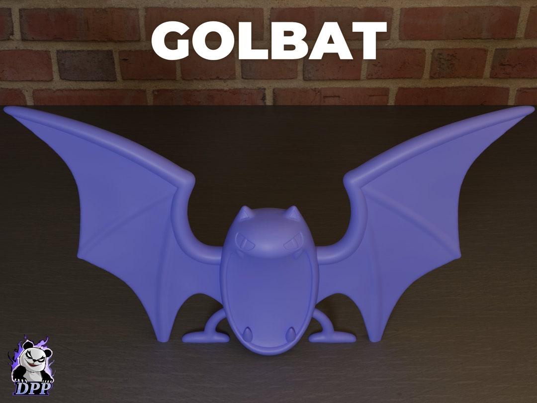 GOLBAT Pokemon 3D Print | Poison Flying Type | Ornament Desk Toy ...