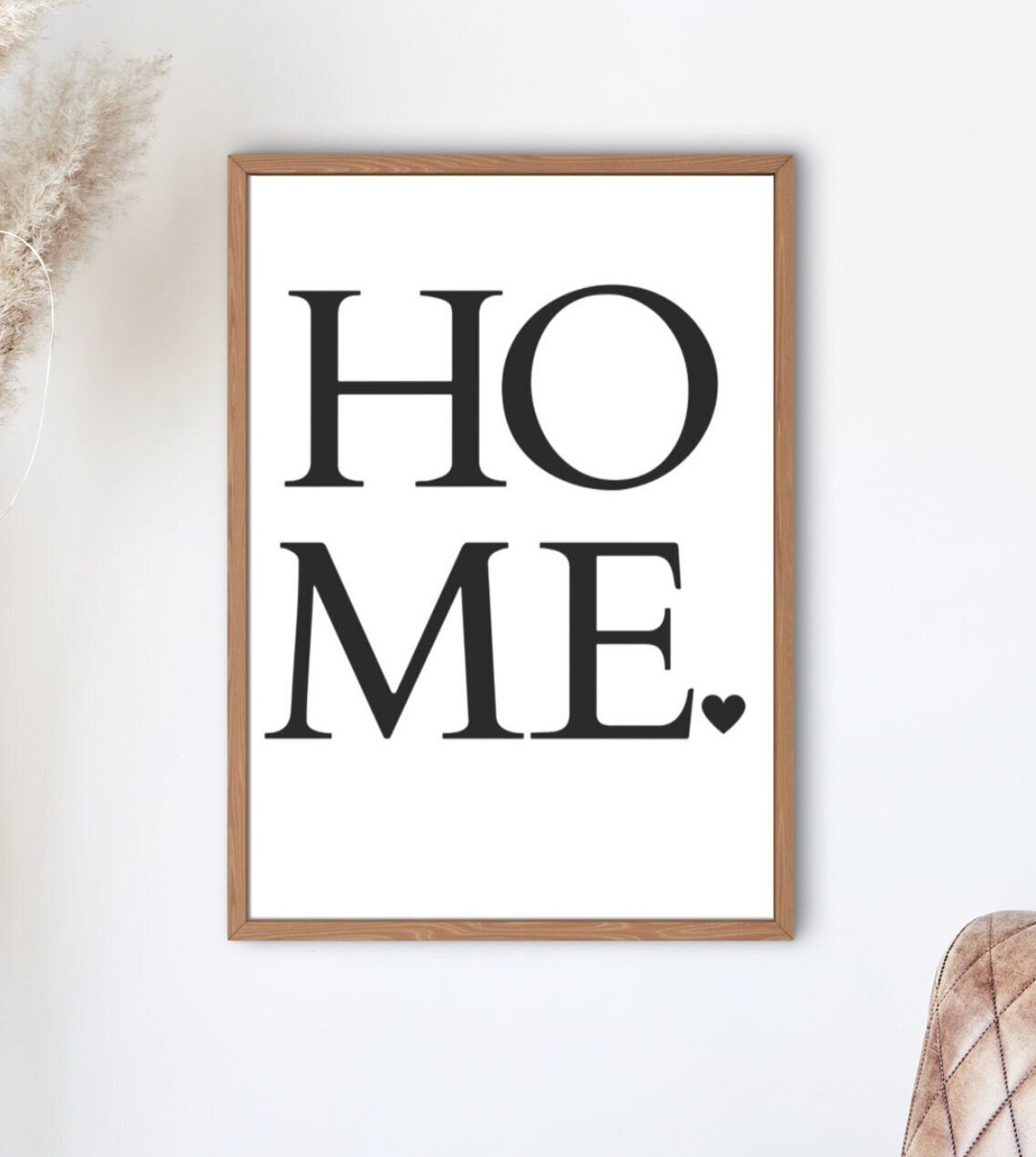 HOME Poster DIGITAL DOWNLOAD, A4 Only, Home Word in Capital Letters ...