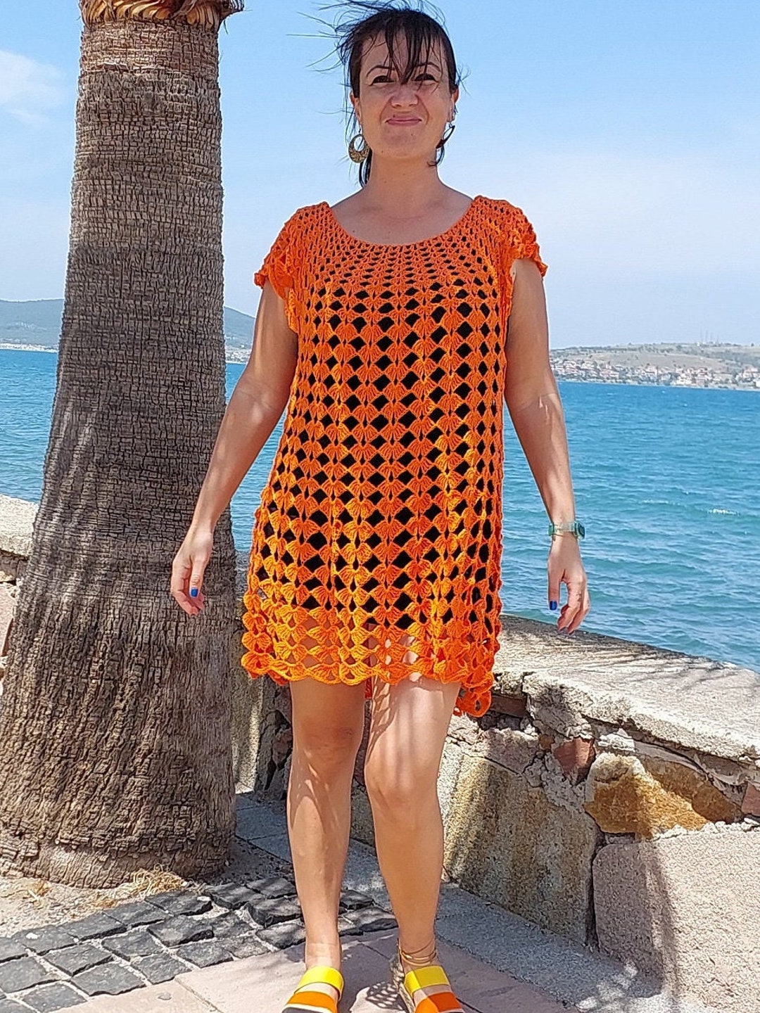 Crochet Swimsuit, Handmade Pareo ,crochet Cover Up, Crochet Swimsuit ...