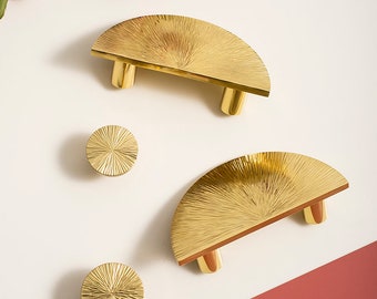 Solid Brass Lucky Knot Cabinet Knobs, Gold Furniture Knobs, Knot Door Dresser Knobs, Brass ...