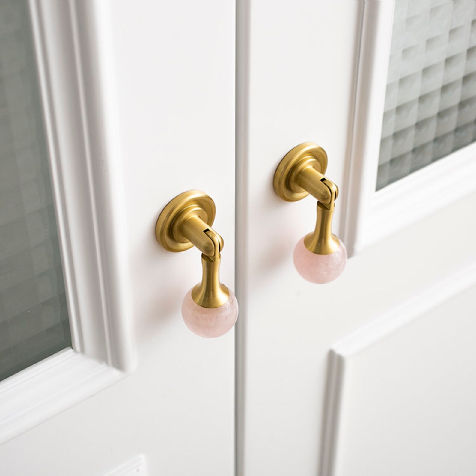 Brass Crystal Drop Drawer Knobs Pulls, Modern Door Handles, Dresser Knobs, Wardrobe Handle ...