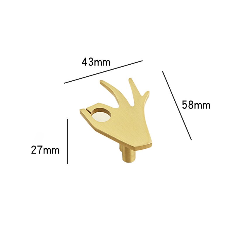 Solid Brass Hello Cabinet Knobs Gold Furniture Knobs Ok Door - Etsy