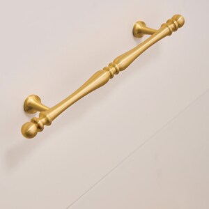 Solid Brass Minimalism Cabinet Knobs, Vintage Gold Drawer Knobs Pulls, Wardrobe Dresser Cupboard ...