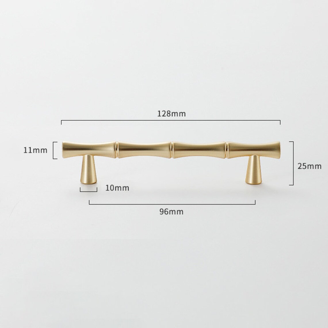 Bamboo Gold Solid Cabinet Handle Plant Drawer Handles Cabinet - Etsy