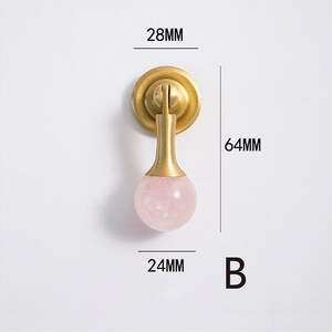 Brass Crystal Drop Drawer Knobs Pulls, Modern Door Handles, Dresser Knobs, Wardrobe Handle ...