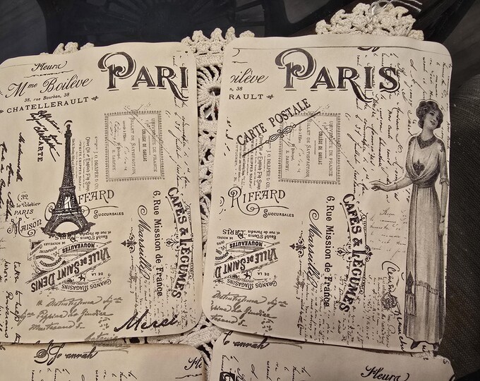 Tea Stained, Coffee Stained, Paris Papers for Scrapbooking, Journaling ...