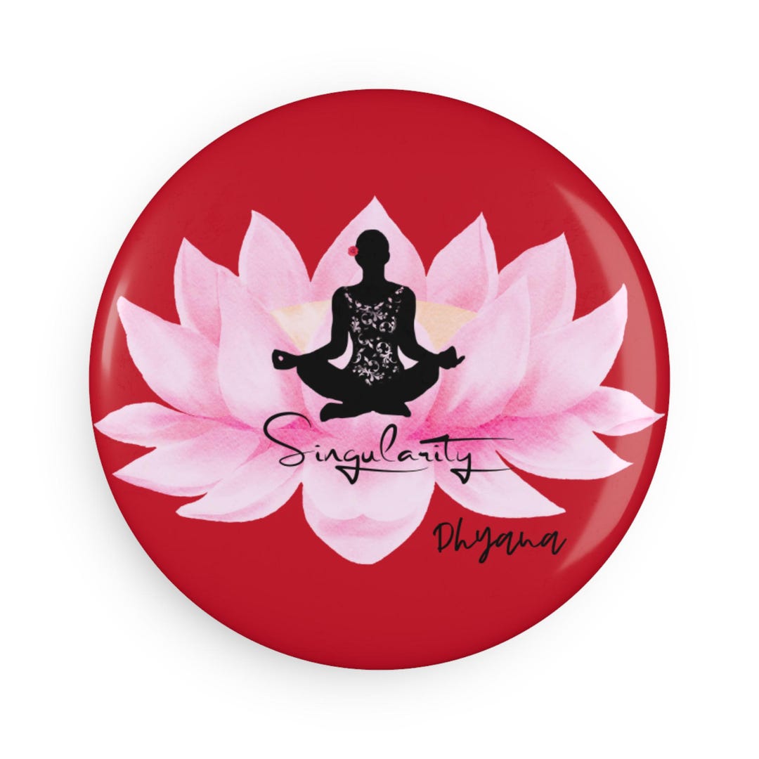 Lotus Pose Silhouette Padmasana Pink Lotus Flower Singularity Yoga Meditation Mindful Oneness ...