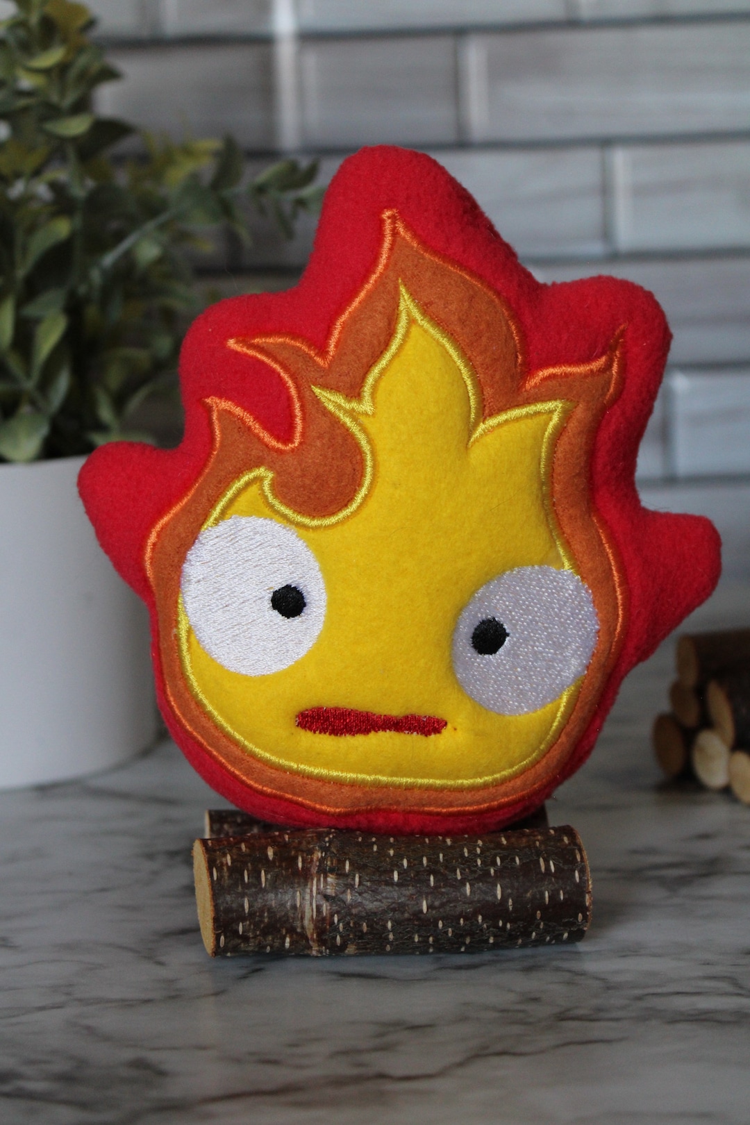 Calcifer Inspired Standing Plush - Etsy