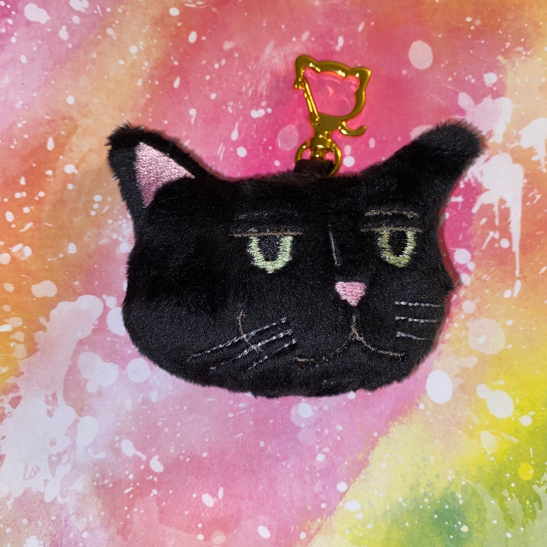 Black Cat Meme Plush Keychain - Etsy