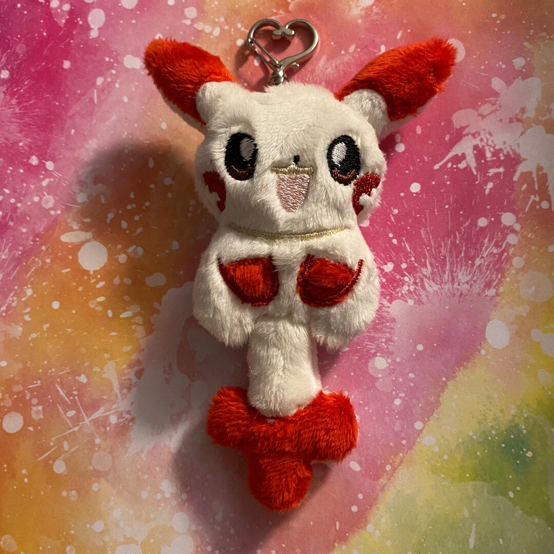 Plusle Inspired Plush Keychain - Etsy