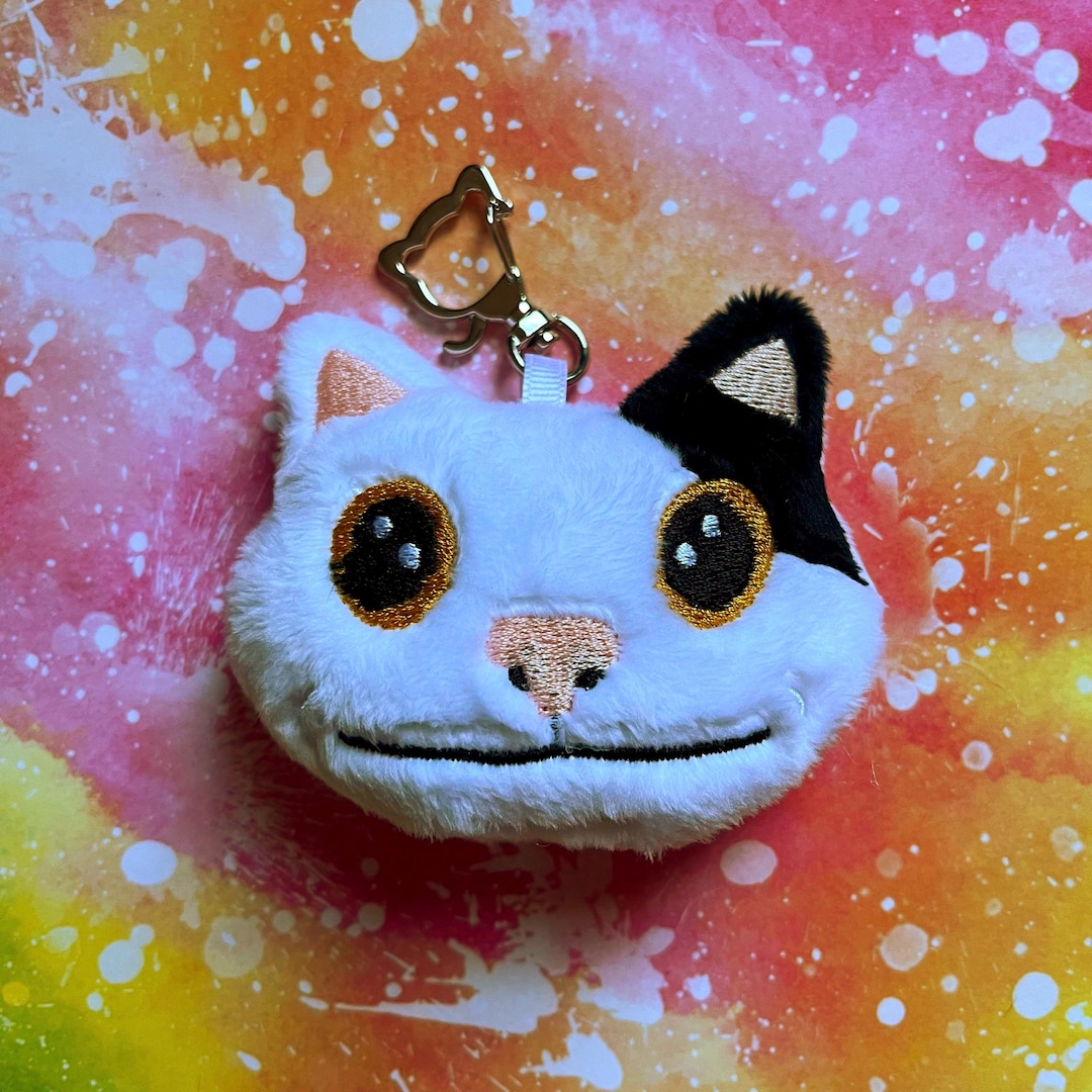 Beluga Cat Meme Plush Keychain - Etsy