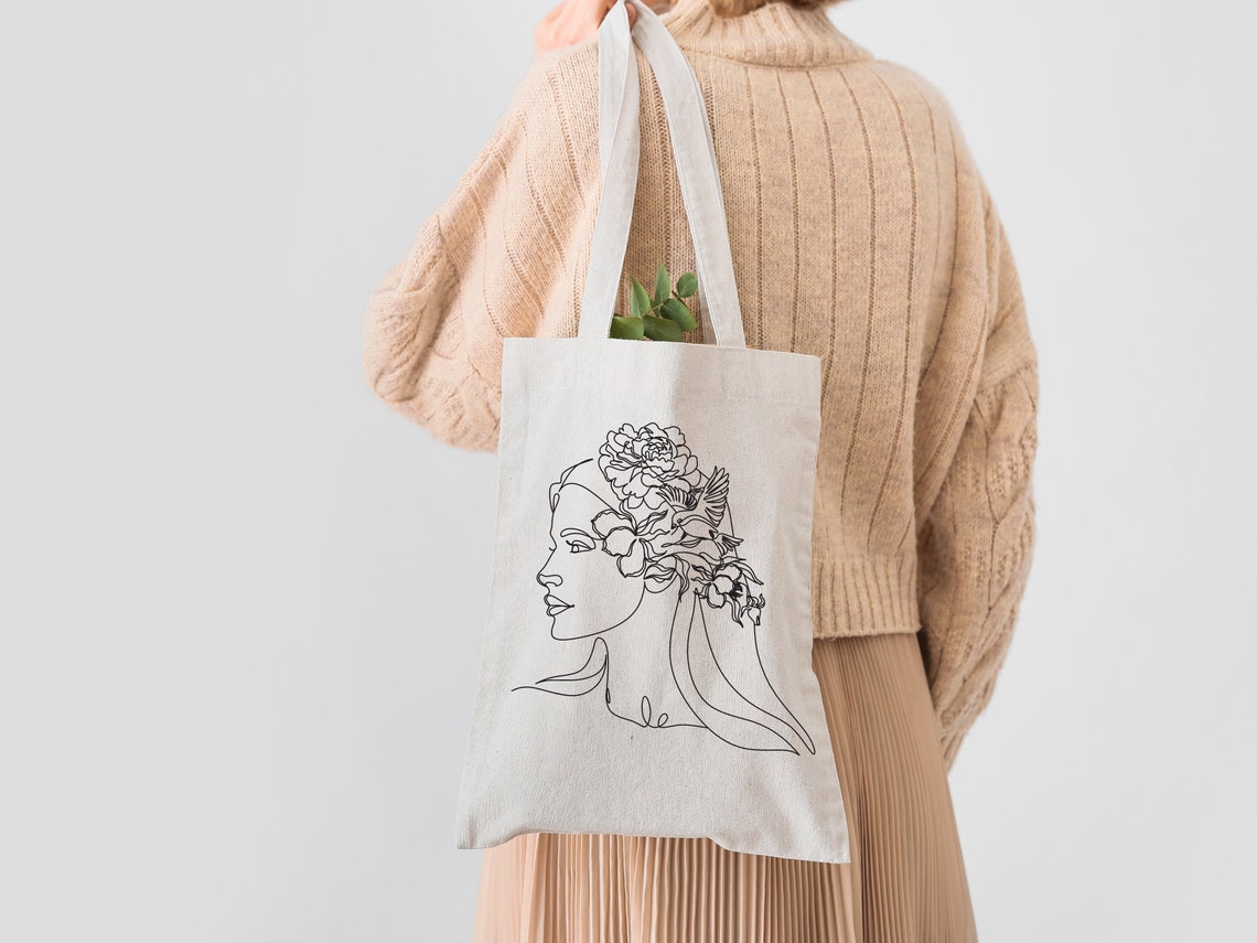 Woman Face Line Art Svg, Digital File, Woman Face Drawing Svg, Woman ...