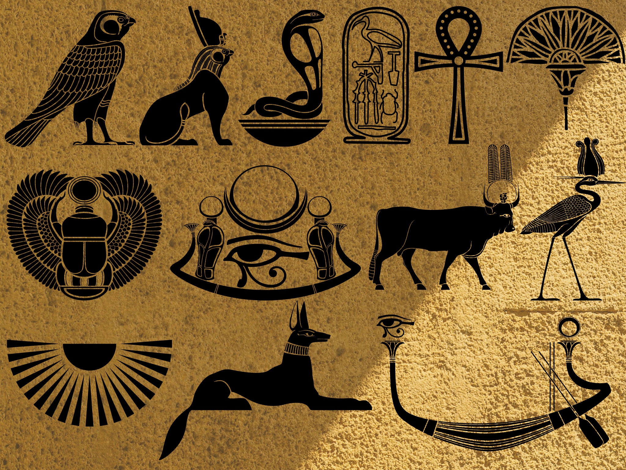 Ancient Egypt Digital Bundle, Digital File, Ancient Egypt Symbol ...