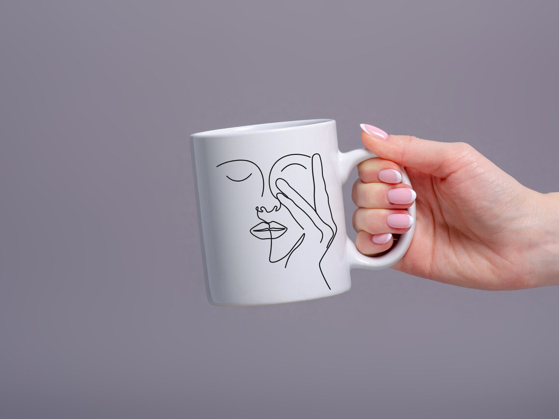 Woman Face Line Art Svg Digital File Woman Face Drawing Svg - Etsy