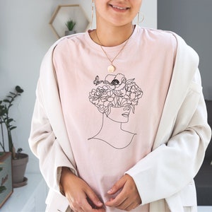 Woman Face Line Art Svg, Digital File, Woman Face Drawing Svg, Woman ...