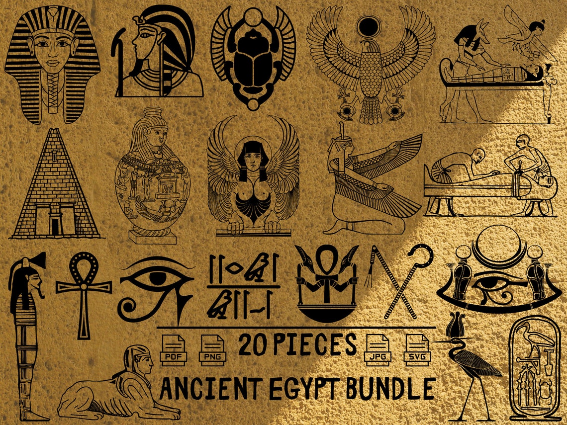 Ancient Egypt Digital Bundle, Digital File, Ancient Egypt Symbol ...