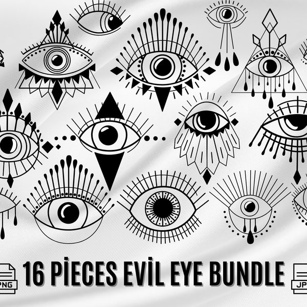 Evil Eyes Clip Art - Etsy