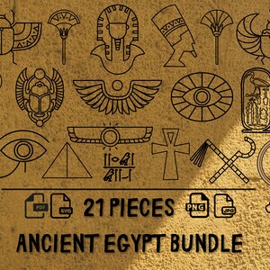 Ancient Egypt Bundle Svg Digital File Ancient Egypt Symbol - Etsy
