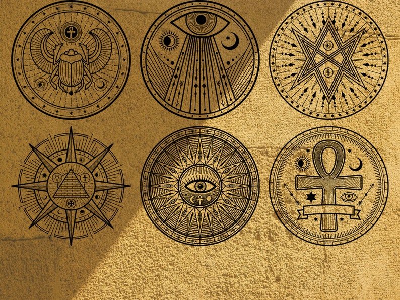 Ancient Egypt Mega Bundle Svg, Digital File, Ancient Egypt Symbol Svg, Piramide Symbol, Ankh ...