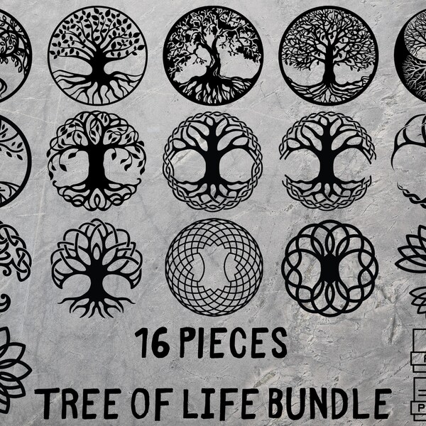 Viking Tree Stencil Svg - Etsy