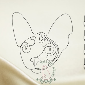 Sphynx Line Art Svg, Digital File, Cat Drawing Svg, Cat Lover, Sphynx ...