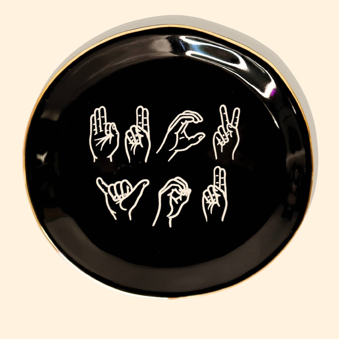 ASL Sign Language Tray. FUCK YOU - Etsy
