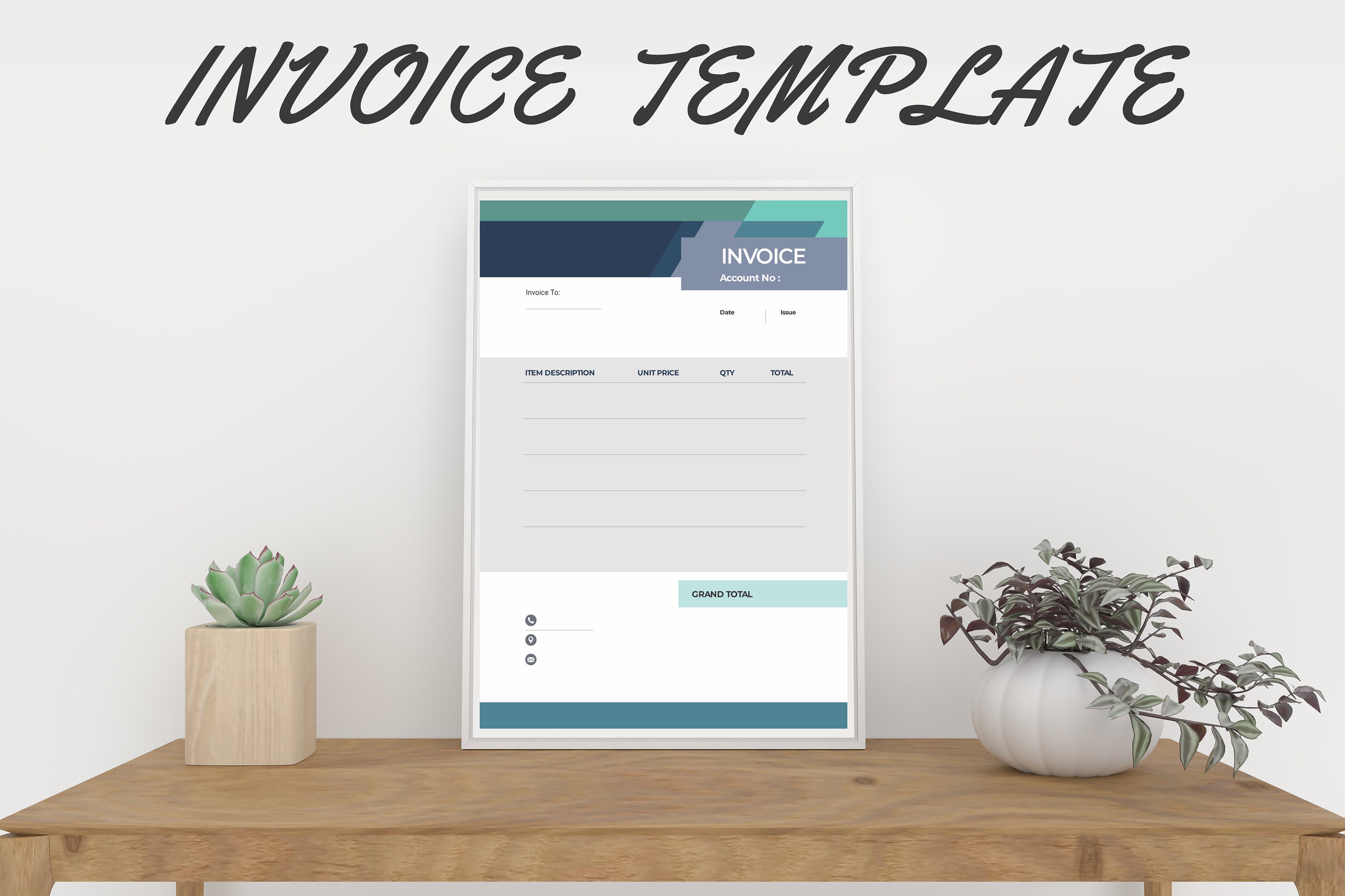 Invoice Template, Printable Invoice, Business Invoice, Invoice Form ...