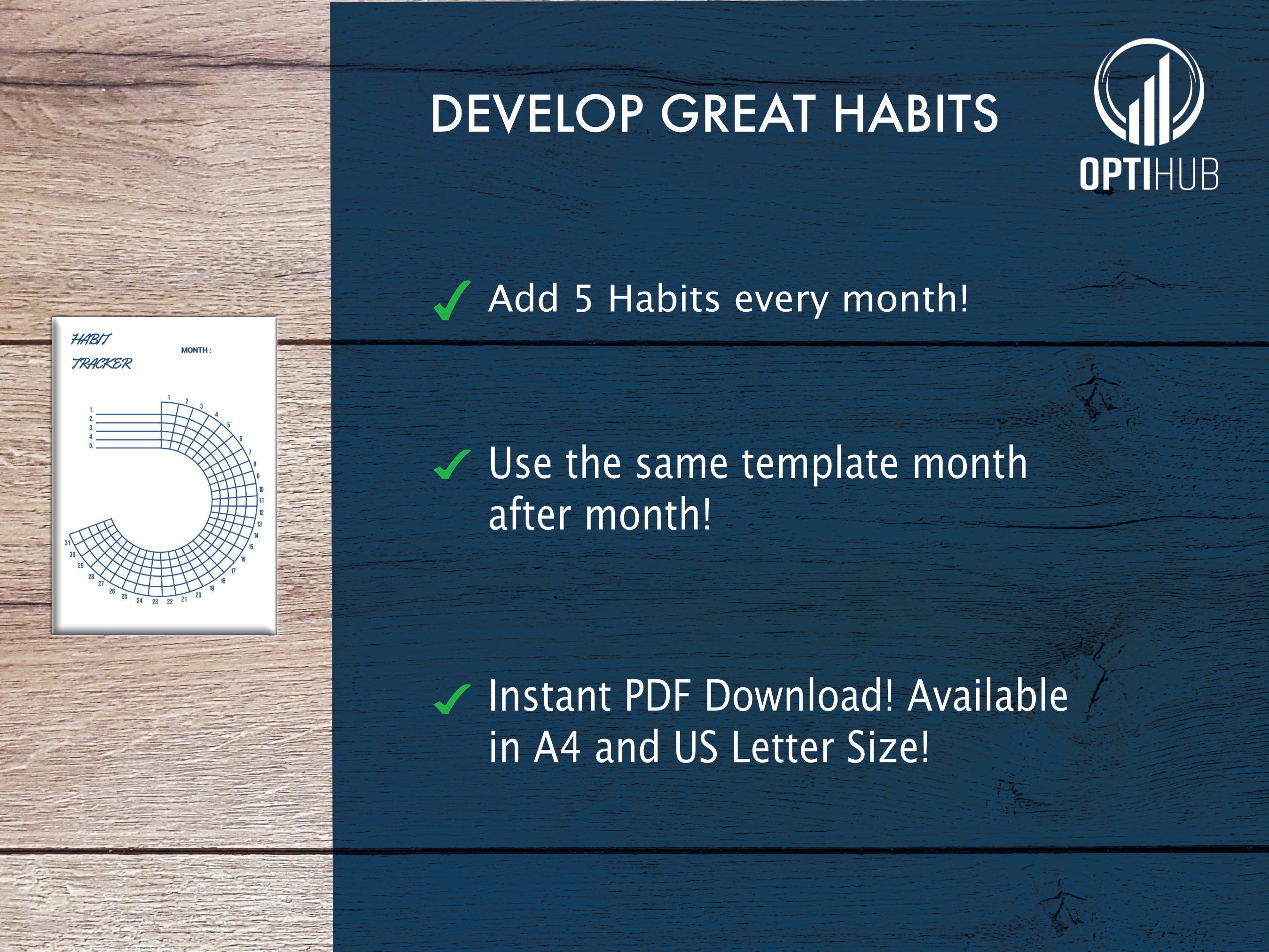 Circle Habit Tracker, Habit Breaker, Personal Development Gift ...