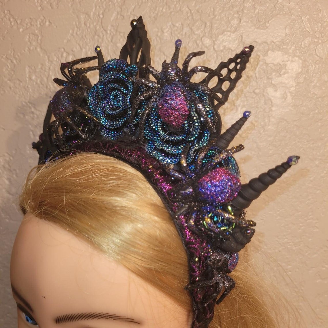 Mermaid Seashell Crown.dark Siren Headband.mermaid Costume Headpiece ...