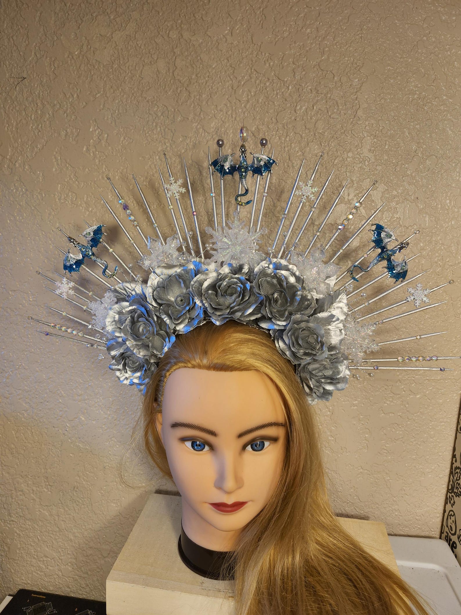 Dragon Headpiece.dragon Queen Crown.ice Princess Tiara.snowflake ...