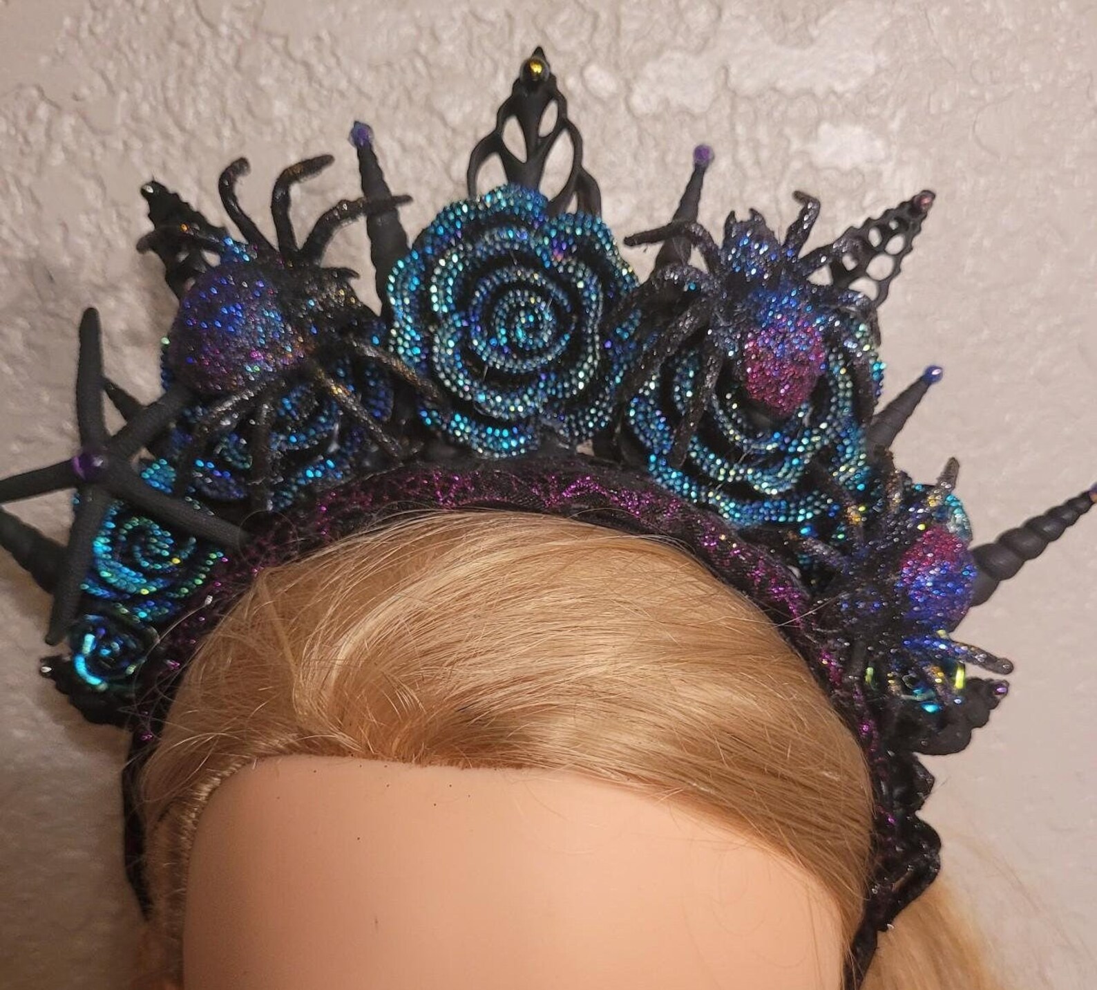 Mermaid Seashell Crown.dark Siren Headband.mermaid Costume Headpiece ...