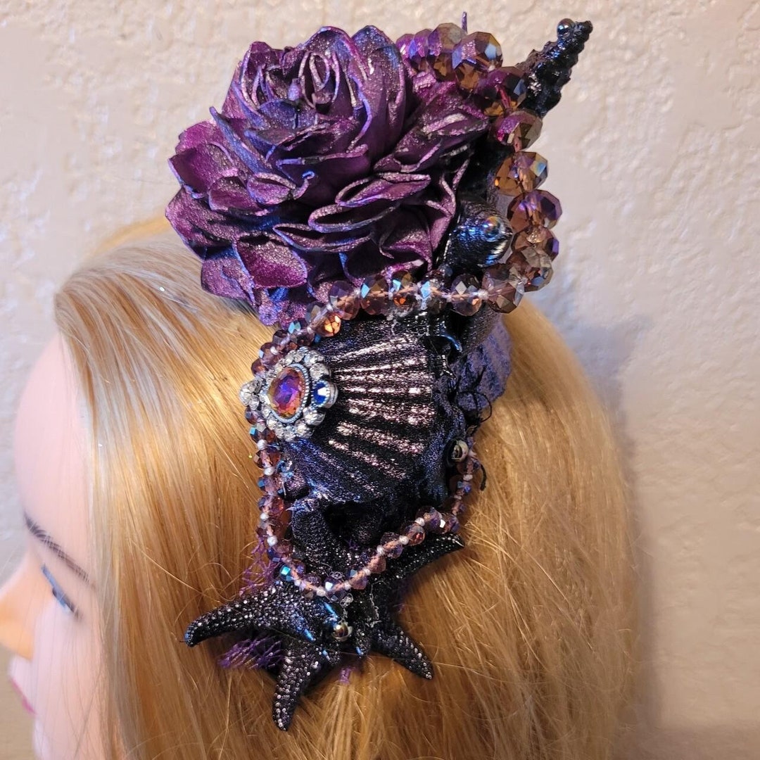 Mermaid Seashell Crown: Gothic Siren Headpiece, Renfair Halloween ...