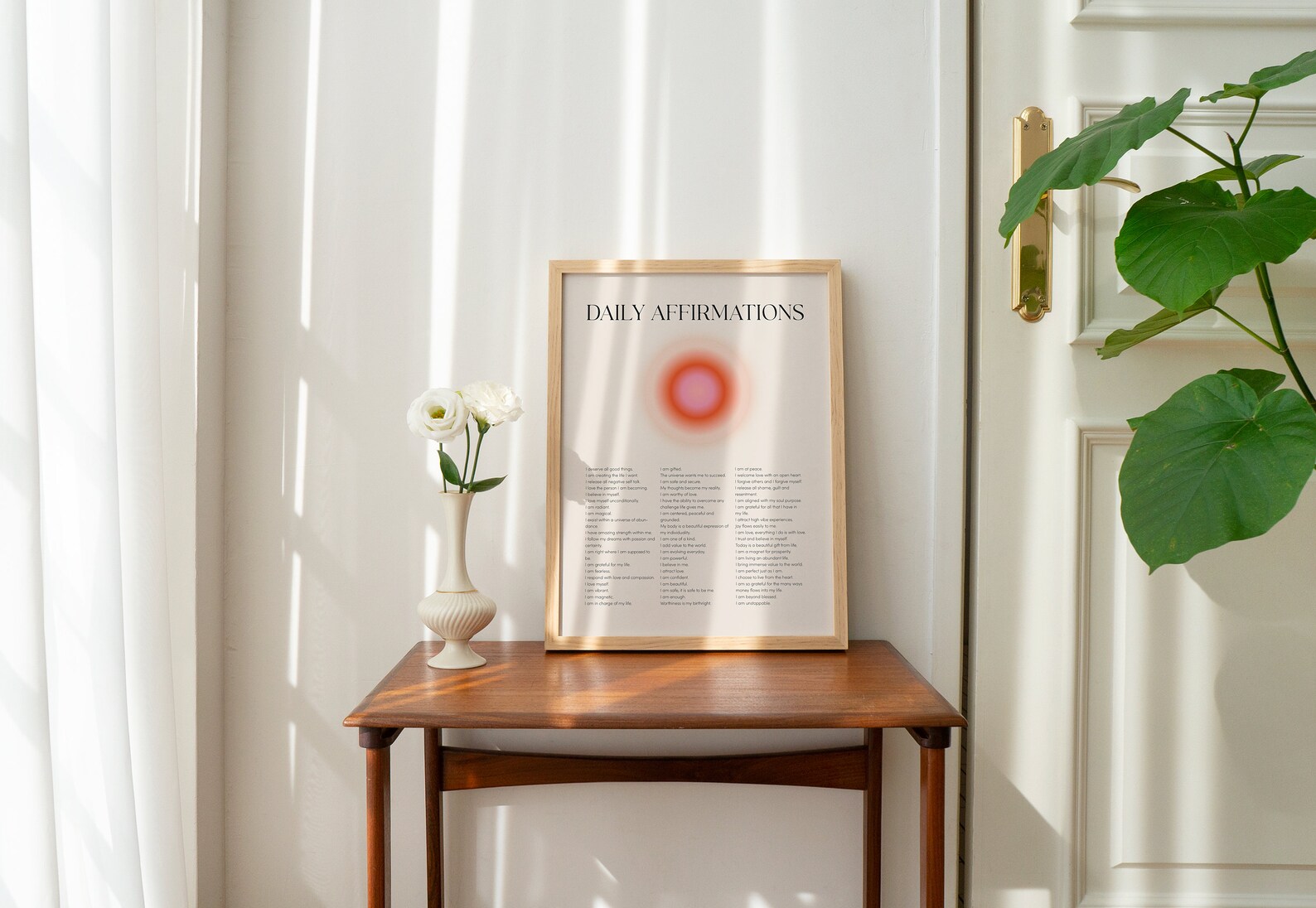 AFFIRMATION WALL ART Positive Affirmations Words of - Etsy