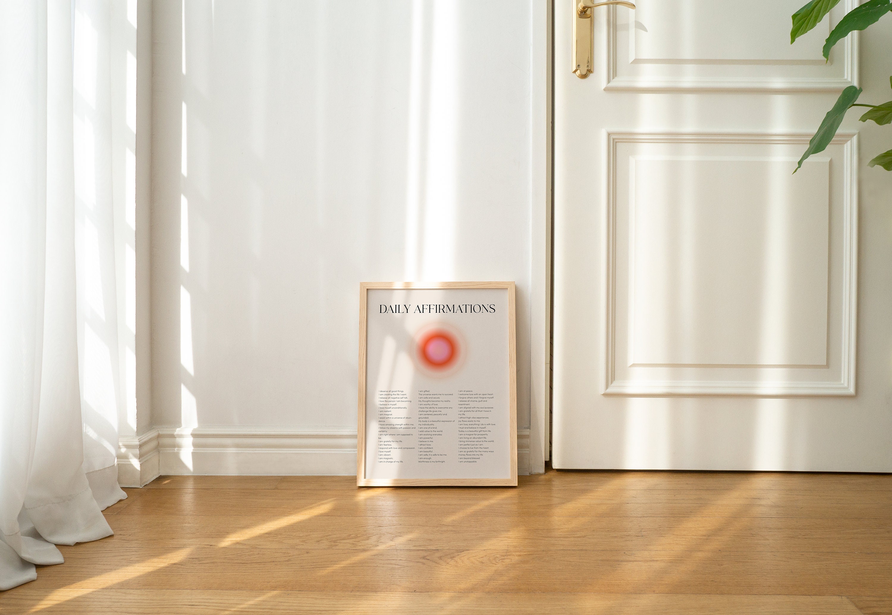 AFFIRMATION WALL ART Positive Affirmations Words of - Etsy