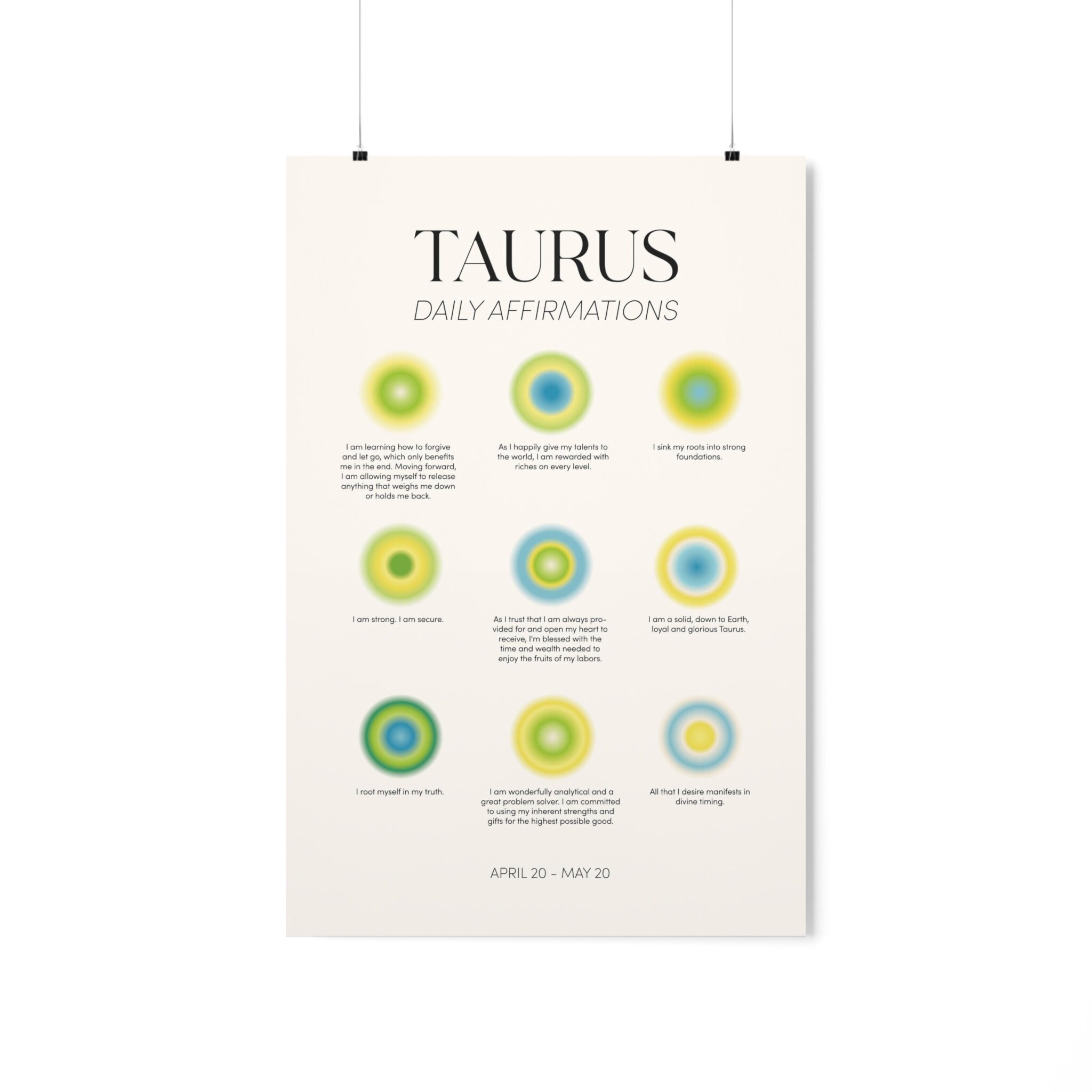 Taurus Poster Zodiac Print, Taurus Wall Art Gift, Taurus Wall Decor ...