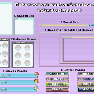 Pokemon Twitch Stream Pack | Animated Customizable Old School Classic ...