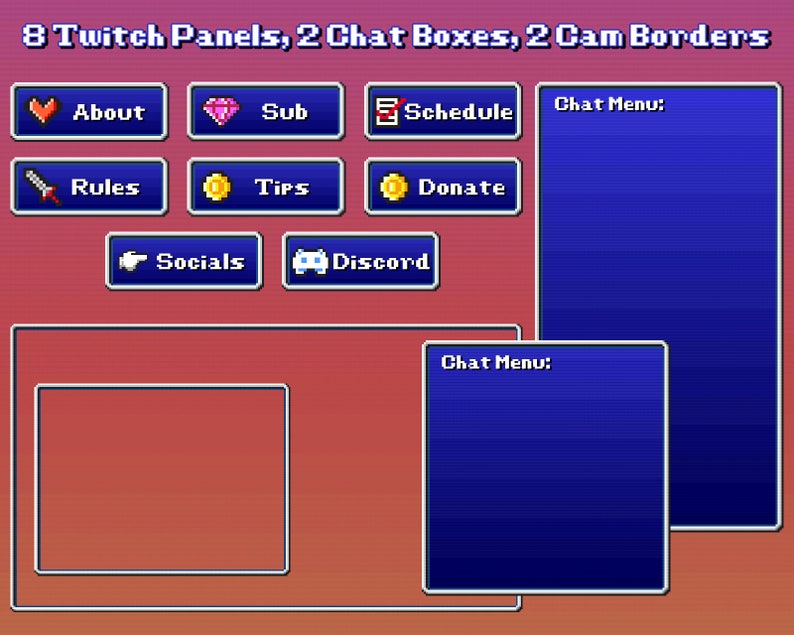 Retro Twitch Stream Pack | Animated Old School RPG Pixel Inspired ...