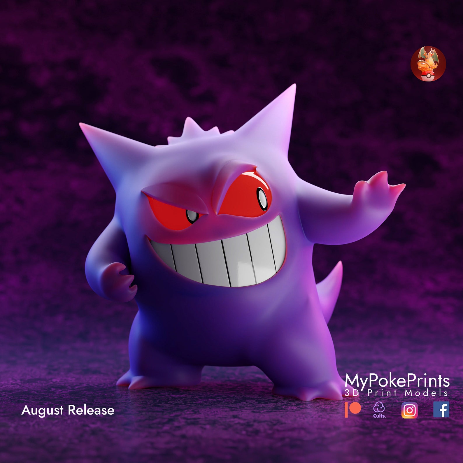 Gengar 3D STL - Etsy